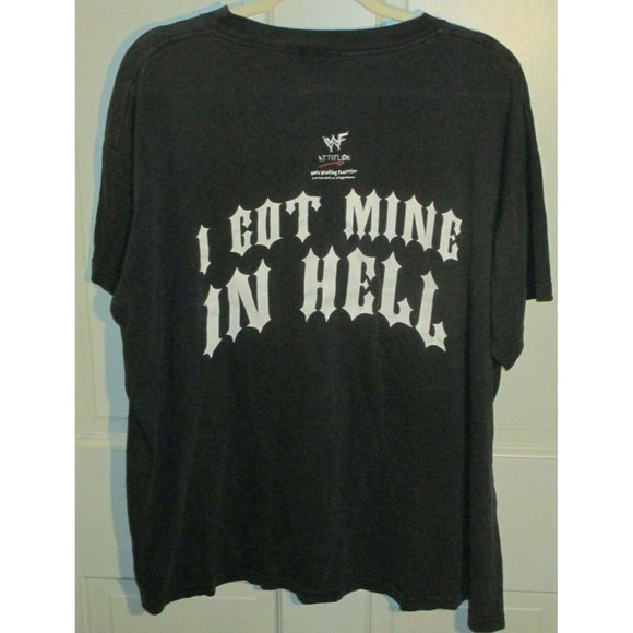 Wwf | Shirts | Vtg Wwf Takers Tattoo Shop Graphic Mens Black Shirt Xxl ...